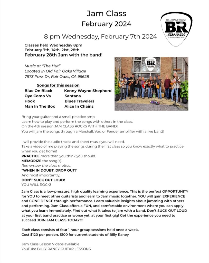 Jam Class - Billy Raney.com
